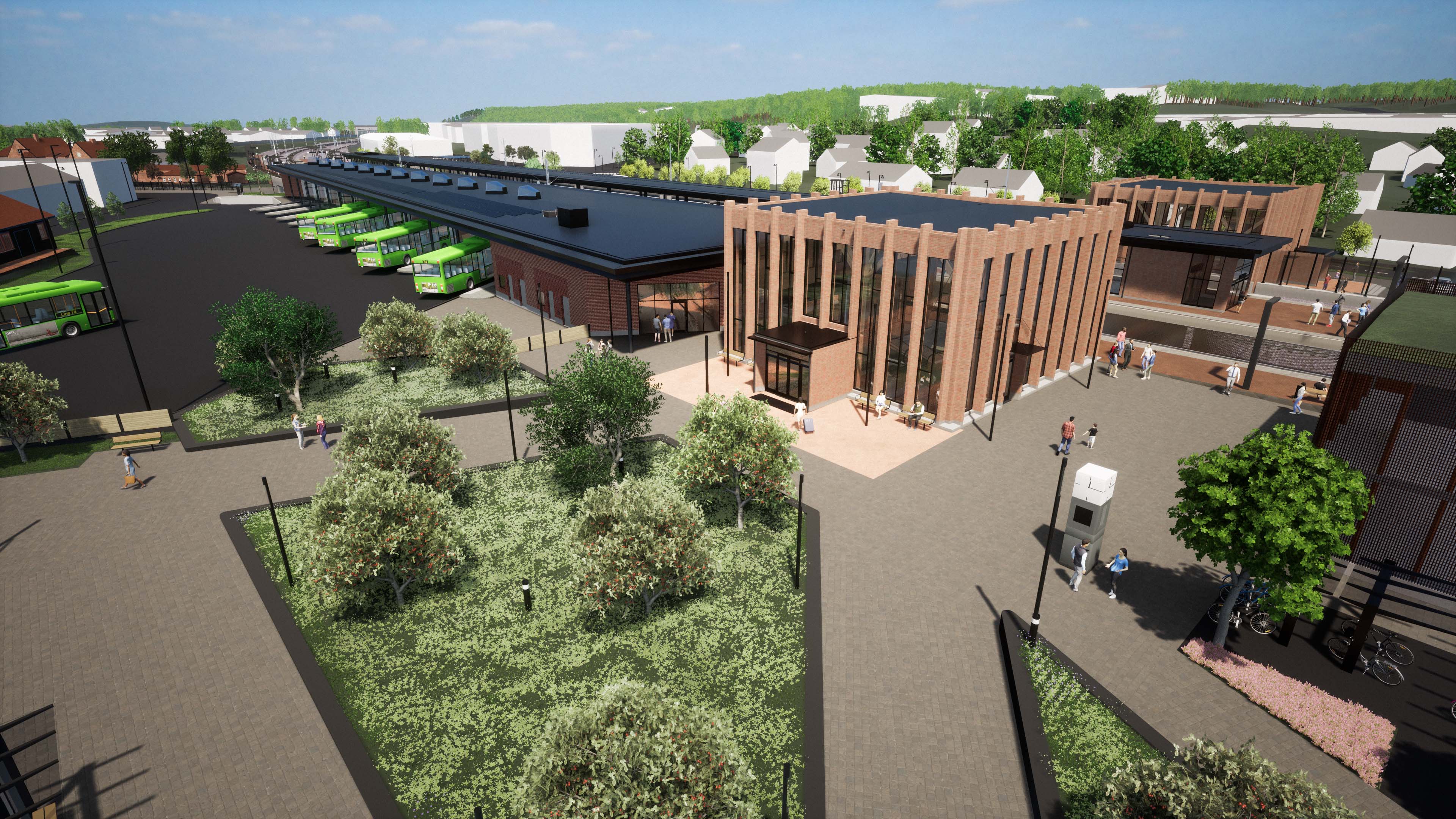 Nyköpings resecentrum, en del av Ostlänken - www.trafikverket.se